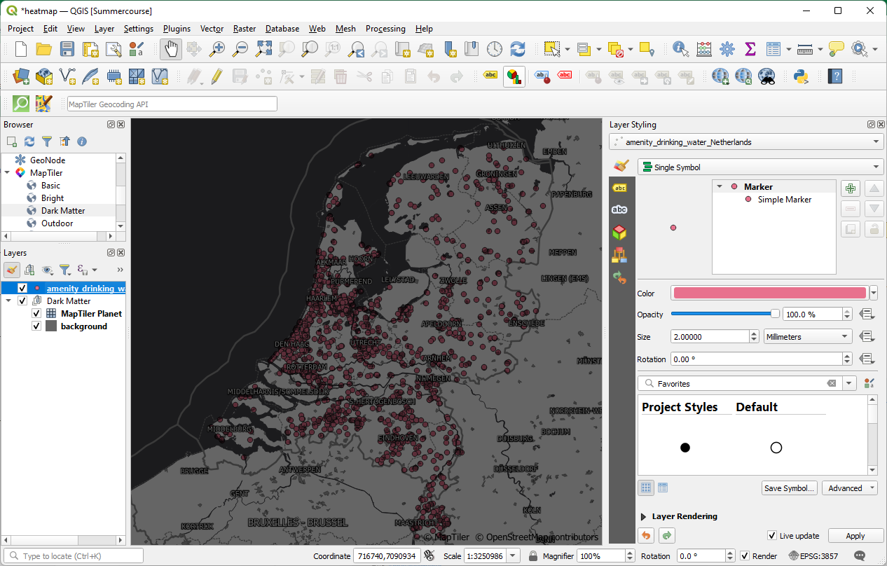 Create a Heatmap | OCWGIS